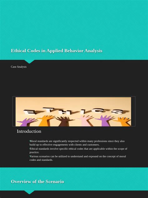Assignment 2 Ethical Codes In Applied Behavior Analysis Pdf
