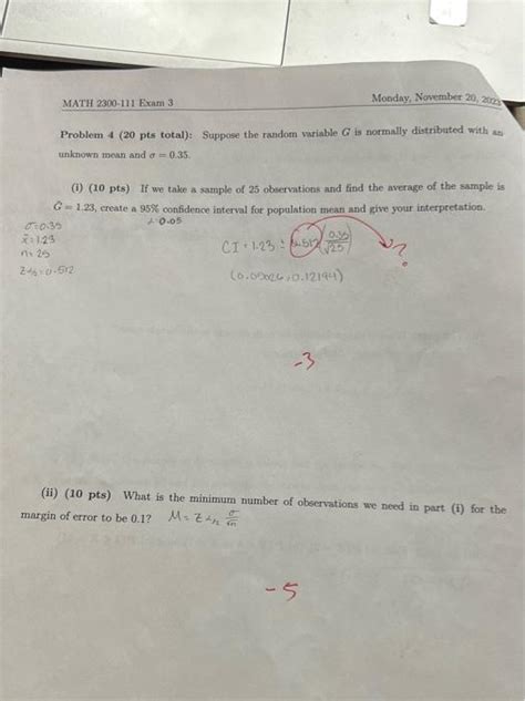 Problem 4 20 Pts Total Suppose The Random Variable