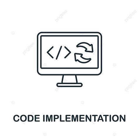 Linear Code Icon For Web Design And Infographics Vector Method Study Scrum PNG And Vector