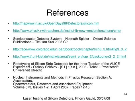 Ppt Laser Testing Of Silicon Detectors Powerpoint Presentation Free