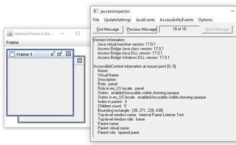Jaccessinspector Accessible Information Examiner