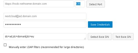 Nextcloud Ldap Authentication Support Nethserver Community