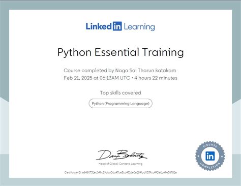 naga sai tharun katakam on linkedin pythonprogramming codingskills