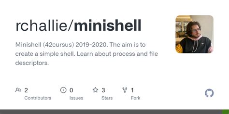 GitHub Rchallie Minishell Minishell Cursus The Aim Is