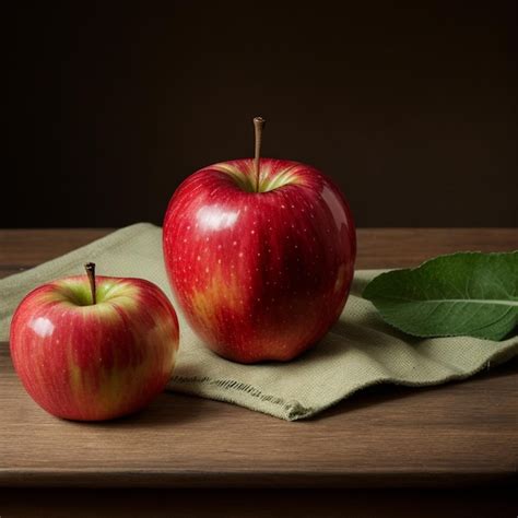 Premium Ai Image Apple In The Table