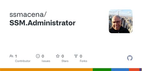 GitHub Ssmacena SSM Administrator