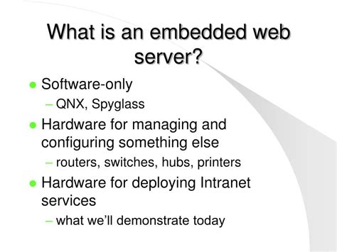 Ppt Embedded Web Servers Powerpoint Presentation Free Download Id 3395852