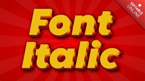 Font Italic Text Effect Generator