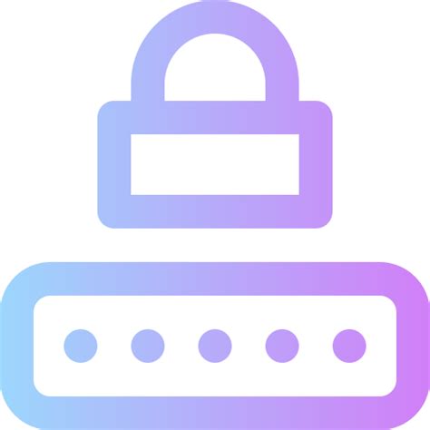 Password Super Basic Rounded Gradient Icon