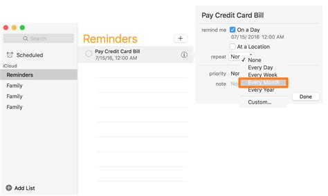 How To Set Up Repeating Reminders On Mac And IOS