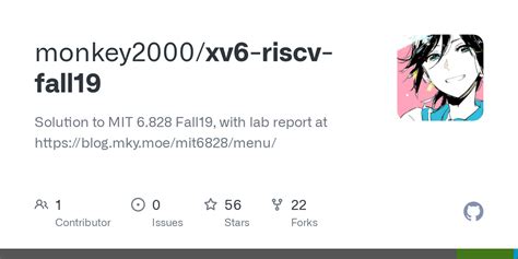 GitHub Monkey Xv Riscv Fall Solution To MIT Fall With Lab Report At Https