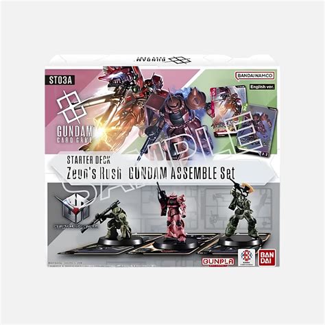Gundam Card Game Zeons Rush Gundam Assemble Starter Deck Set St03a