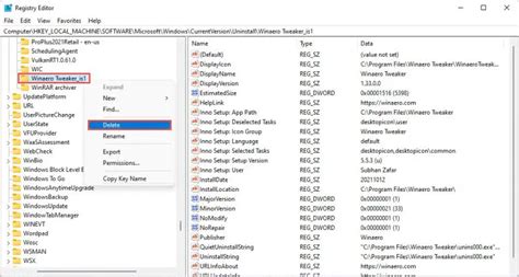 How To Uninstall Programs Using Windows Registry