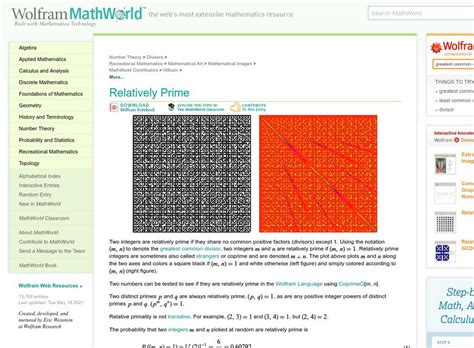 Wolfram Math World Relatively Prime Handout For 9th 10th Grade Lesson Planet