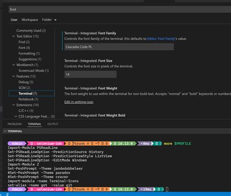 vs code terminal support · issue 75 · devblackops terminal icons · github
