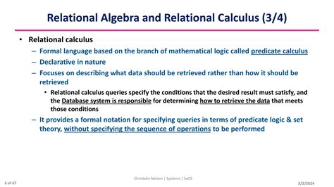 relational algebra calculus operations pdf