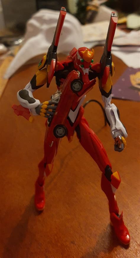 Gave My Eva 02 Model Kit A Car To Hold It Aint Quite Scale Correct But It Looks Nice R