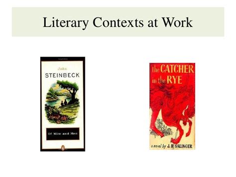 Contexts Of Literary Works