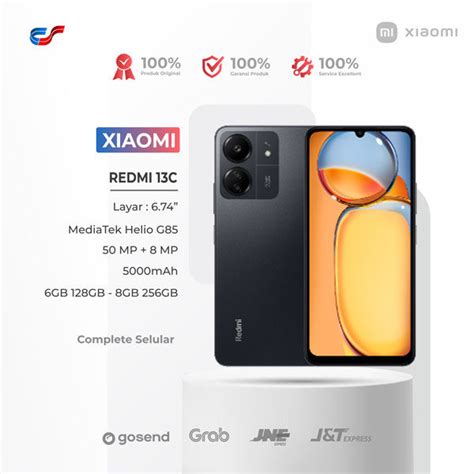 Xiaomi Redmi 13C 6 128GB 8 256GB Triple Kamera 50MP 8MP 5000 MAh Lazada Indonesia