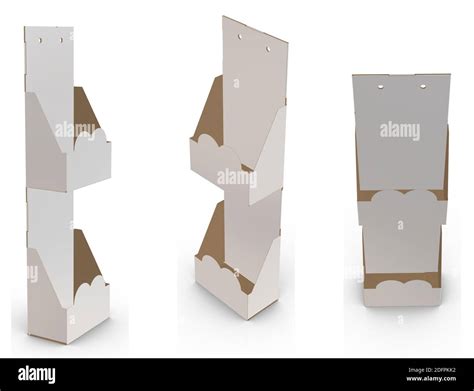 3d Rendering High Resolution Image Pos Floor Display Box Template