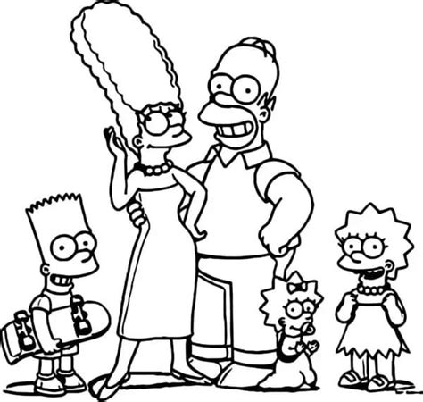 I Simpson Stampabili Gratuitamente Da Colorare Scarica Stampa O