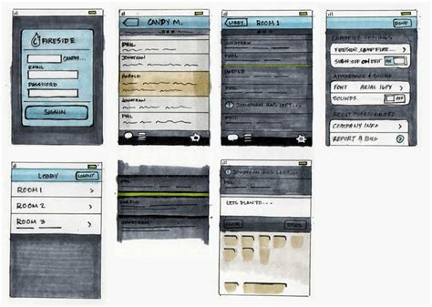 Wireframes Magazine Coloured Interface Sketches