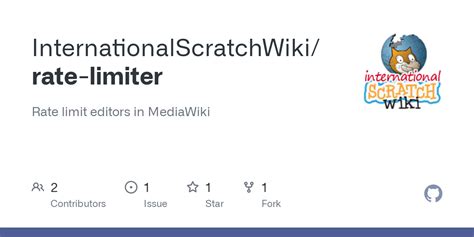 GitHub InternationalScratchWiki Rate Limiter Rate Limit Editors In