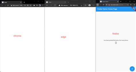 flutter run d chrome using web hostname 0 0 0 0 doesn t work on some