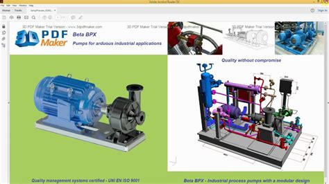 3d Pdf Maker For Microstation Tutorial 2 Insert Microstation 3d Models In Pdfwithout