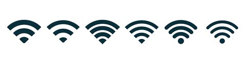 와이파이 아이콘 벡터 Wifi 신호 블랙 무선 아이콘 세트 흰색 배경 평면 스타일 벡터 일러스트 레이 션에 고립 된 Wifi