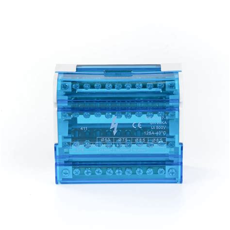 V A Multilayer Din Rail Terminal Block Connector Automotive Bipolar Brass Terminal Blocks