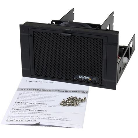 X SSD HDD Mounting Bracket With Cooling Fan HDD Brackets StarTech Com