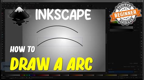 Inkscape How To Draw Arc Youtube