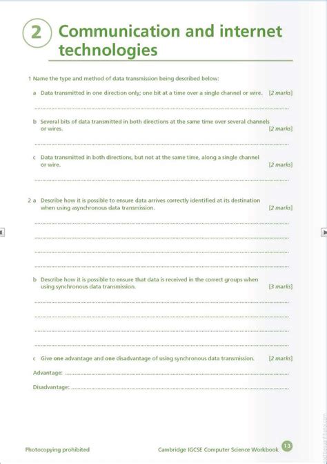 Sách Cambridge IGCSE Computer Science Workbook with answers key sách gáy xoắn SÁCH TIẾNG