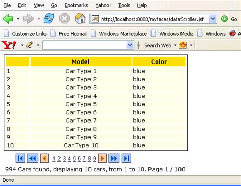 Apache Myfaces Examples