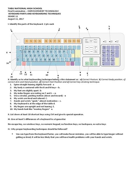 Exam Keyboard Pdf Computer Keyboard Computing