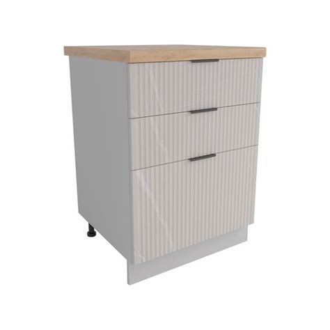 Шкаф Монца нижний с 3 ящиками 600 купить за 10754 00р в Спб Д Мастер