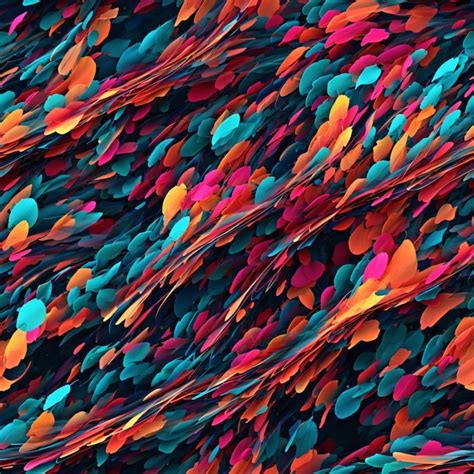 Premium AI Image Abstract Wallpaper Seamless Pattern Colorful Digital Artwork Background Ai