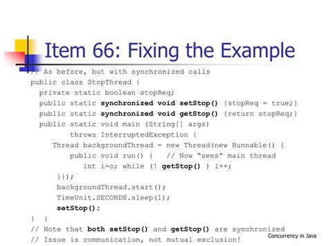 ppt effective java concurrency powerpoint presentation free