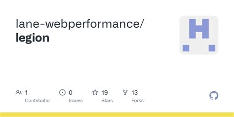 Github Lane Webperformancelegion