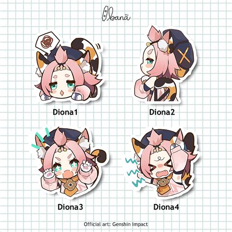 Jual Stiker Genshin Impact Diona Sticker Vinyl Waterproof Bijian Bana Shopee Indonesia