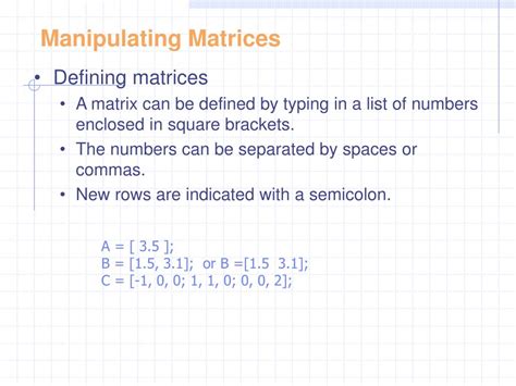 PPT Review Of MATLAB PowerPoint Presentation Free Download ID