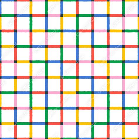 Colorful Geometric Square Grid Line Seamless Pattern 이미지 2164213269 일러스트 무료 일러스트 게티이미지뱅크