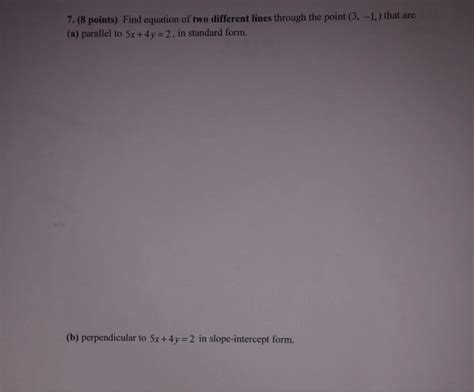 Solved 8 6 Points Determine The Solution To The Following