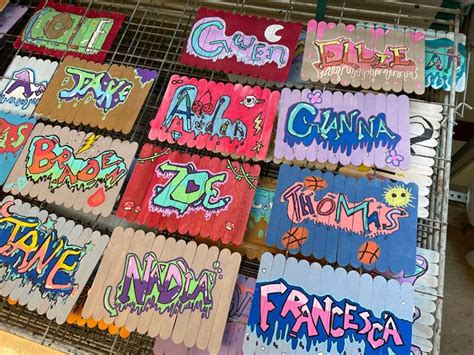 Graffiti Fence Name Designs Ms Amslers Artroom School Art