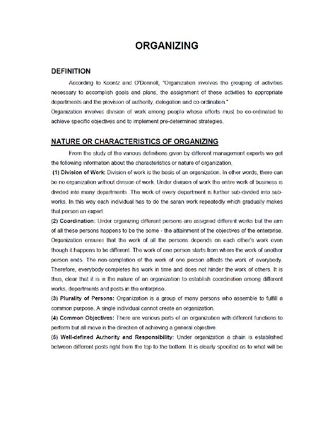 Organization Structuring Pdf