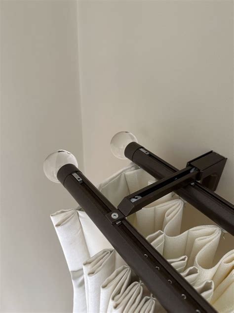 how to utilise double brackets curtains