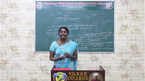 types women entrepreneurs v h n s n college autonomous youtube