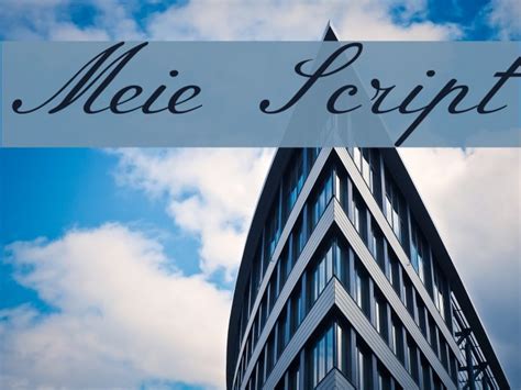 Meie Script Font