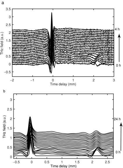 Timedomain Waveforms Acquired Over A Period Of 4 H During Exposure Of Download Scientific